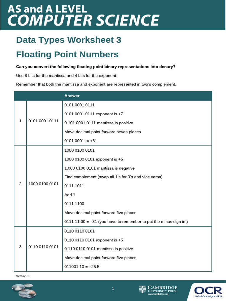 Data Types Activity 3 | PDF