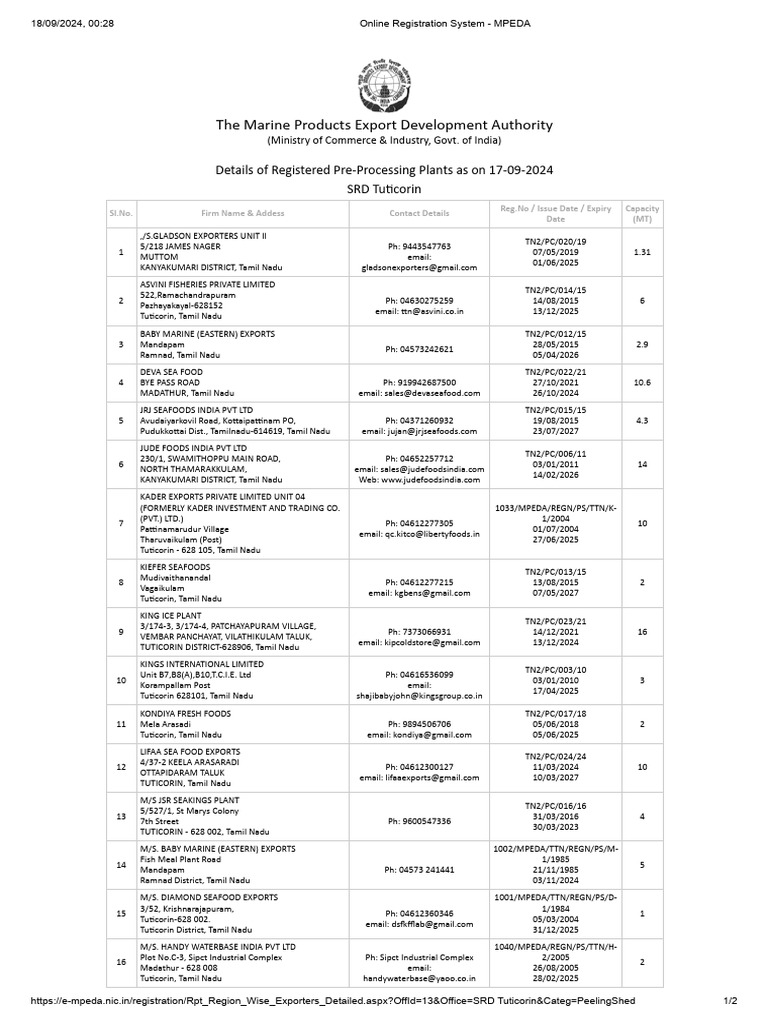 Exporters Marine | PDF