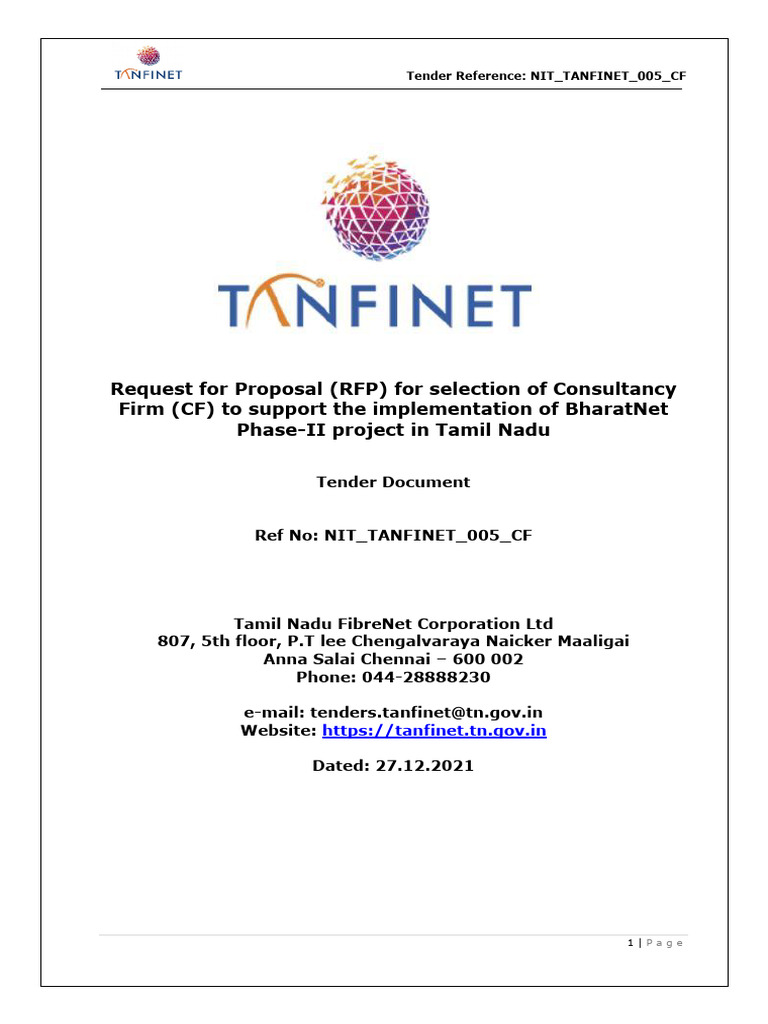 Tendernotice 1 | PDF