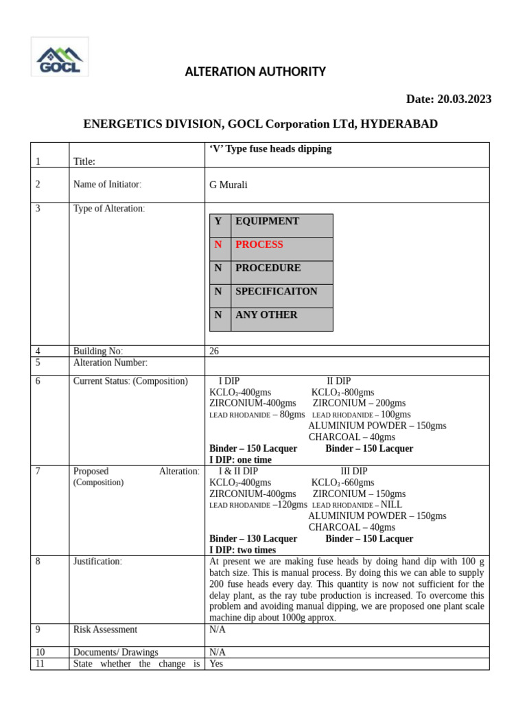 AA For V Type Fuse Heads | PDF