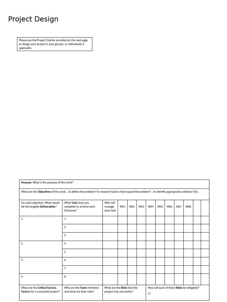 Project Design | PDF