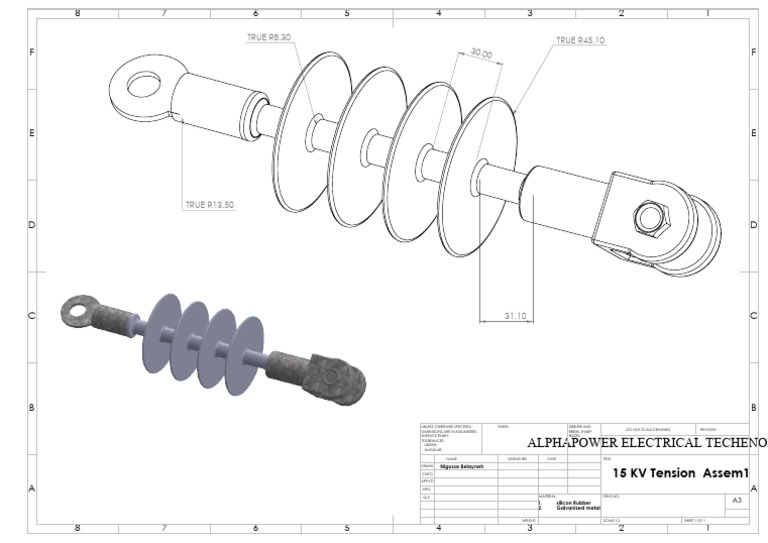 15 KV Composite Tension Insulator | PDF