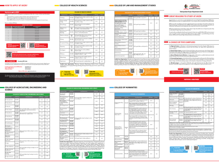 A5 Study@UKZN BROCHURE | PDF