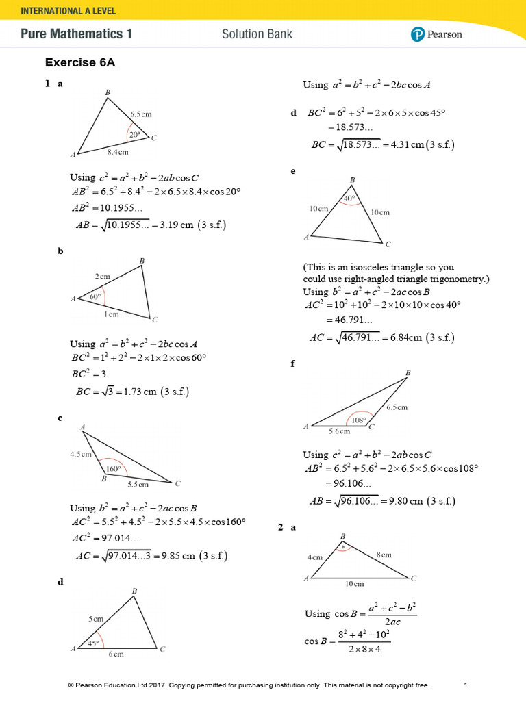 P1 Exercise 6A - Merged | PDF