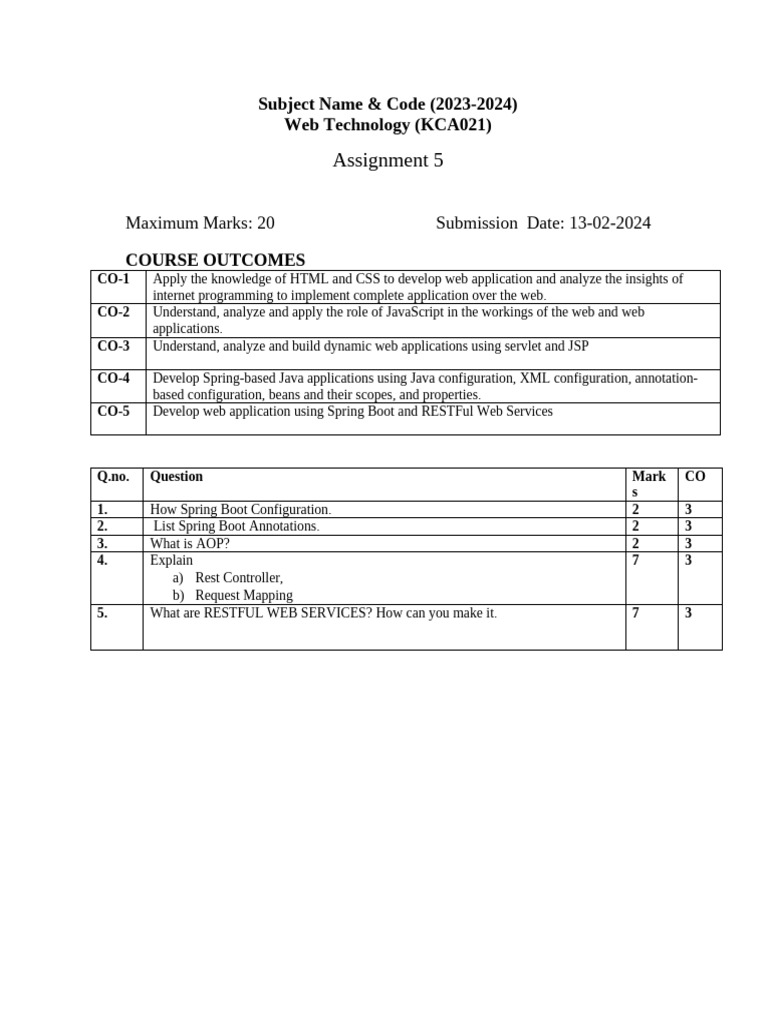 Assignment 5 | PDF | Business | Technology & Engineering
