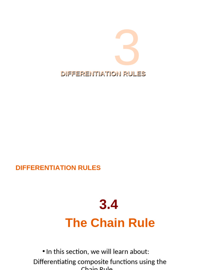 Chap3 - Sec4 Chain Rule | PDF