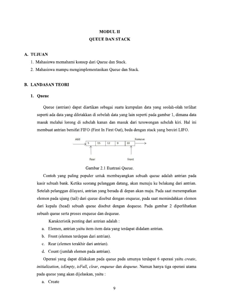 Modul Ii Struktur Data Kelas B | PDF