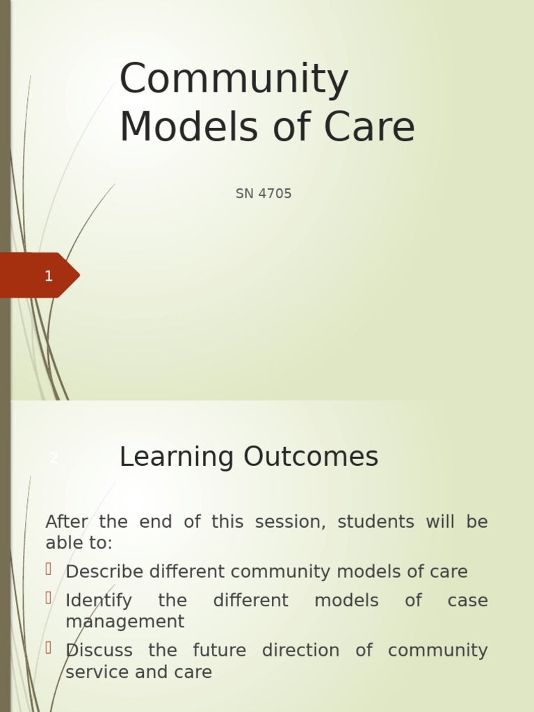 L2 Community Models of Care | PDF