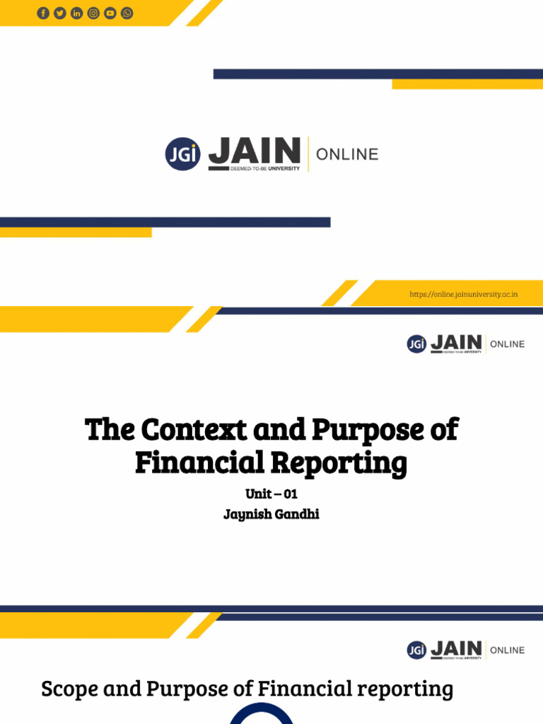 BCom FA PPT Unit 1 | PDF