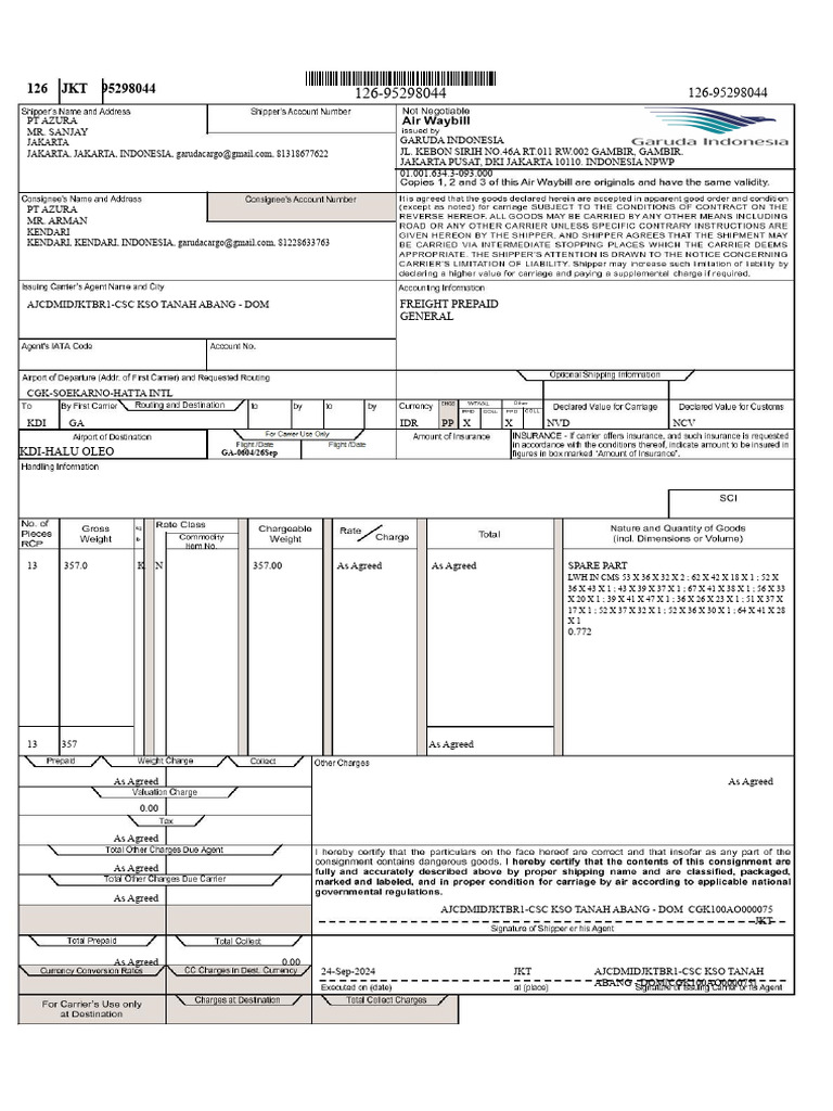 95298044CGK Kdi | PDF