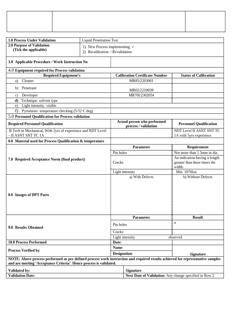 Validation Report Final | PDF