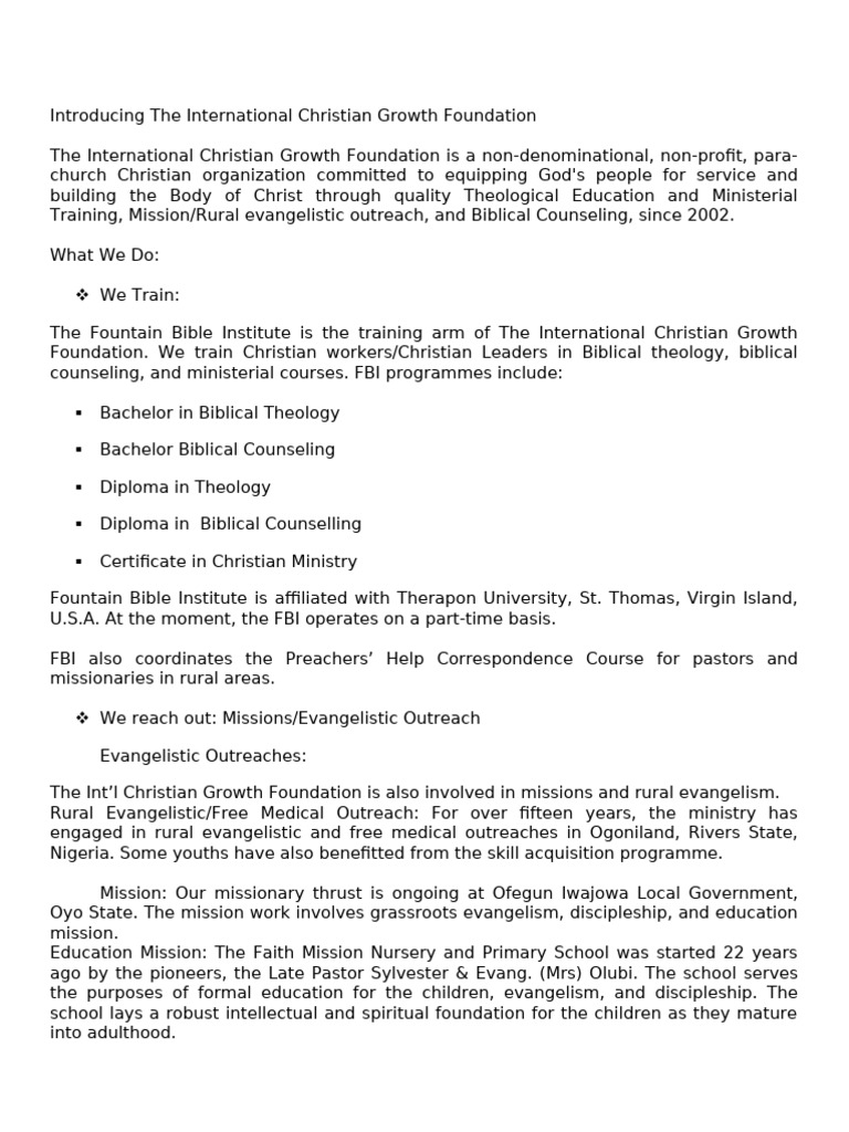 Introducing ICGF | PDF