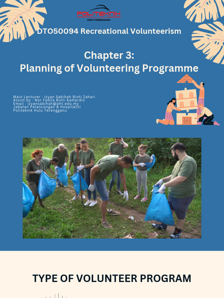 Chapter 3 Planning of Volunteering Programme | PDF