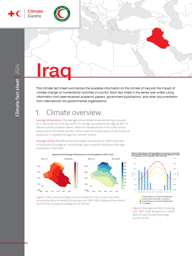 Climate Change Impact on Iraq's Temperature | PDF | Climate Change | Flood