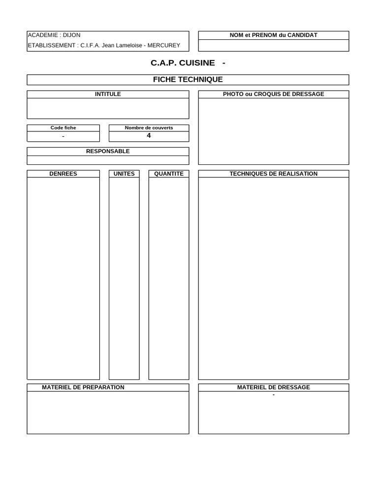 Fiche Technique Vierge CHEF D'OEUVRE | PDF