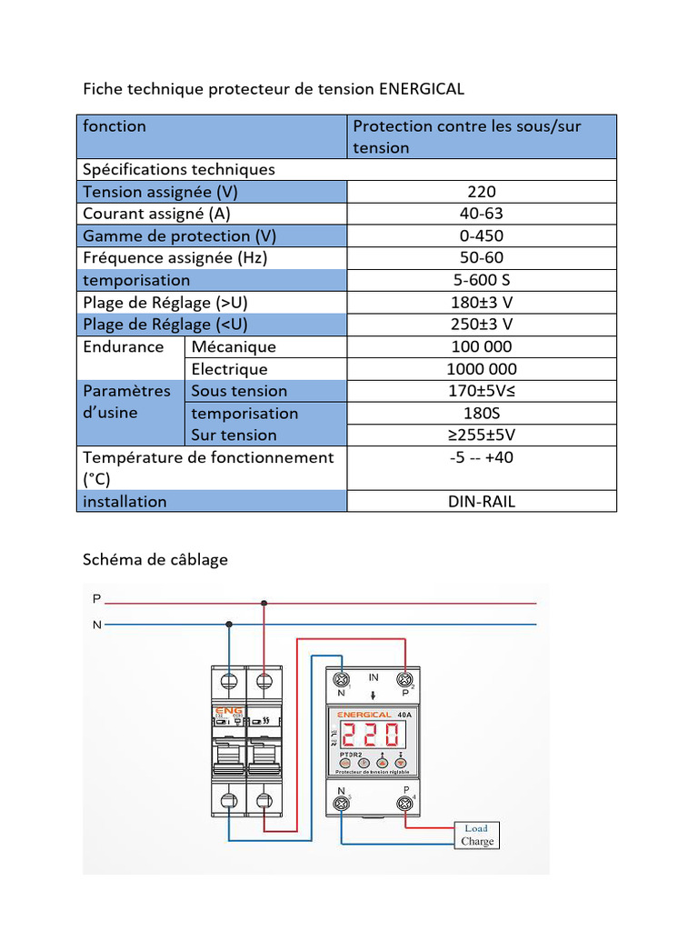 Protecteur de Tension | PDF