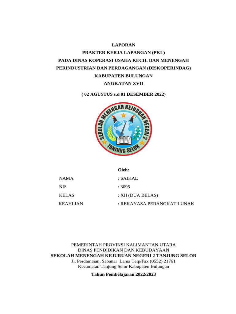 Laporan PKL SAIKAL XII RPL | PDF