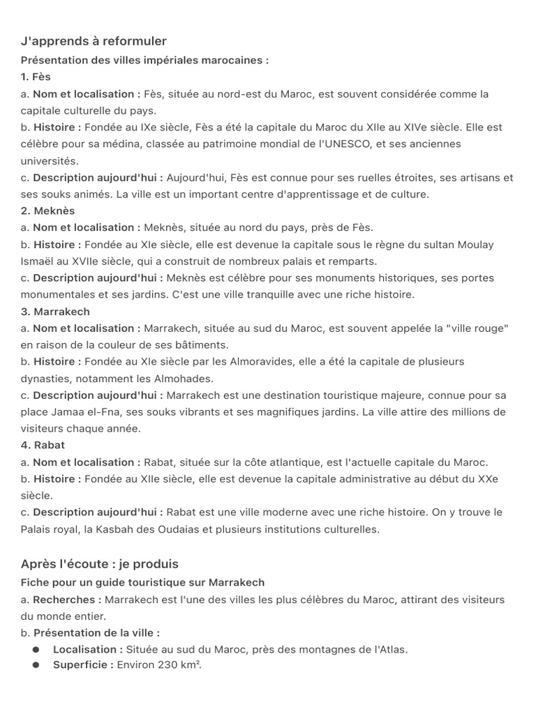 J'apprends À Reformuler | PDF
