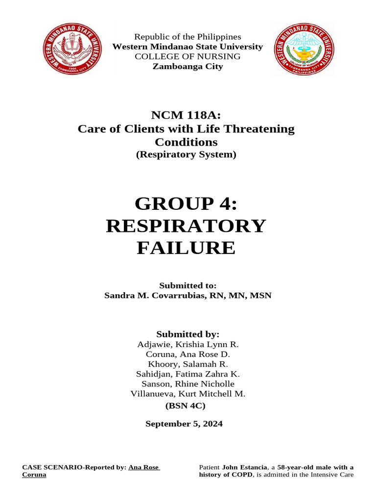 G4 Ccn-Respiratory Failure-Handout | PDF