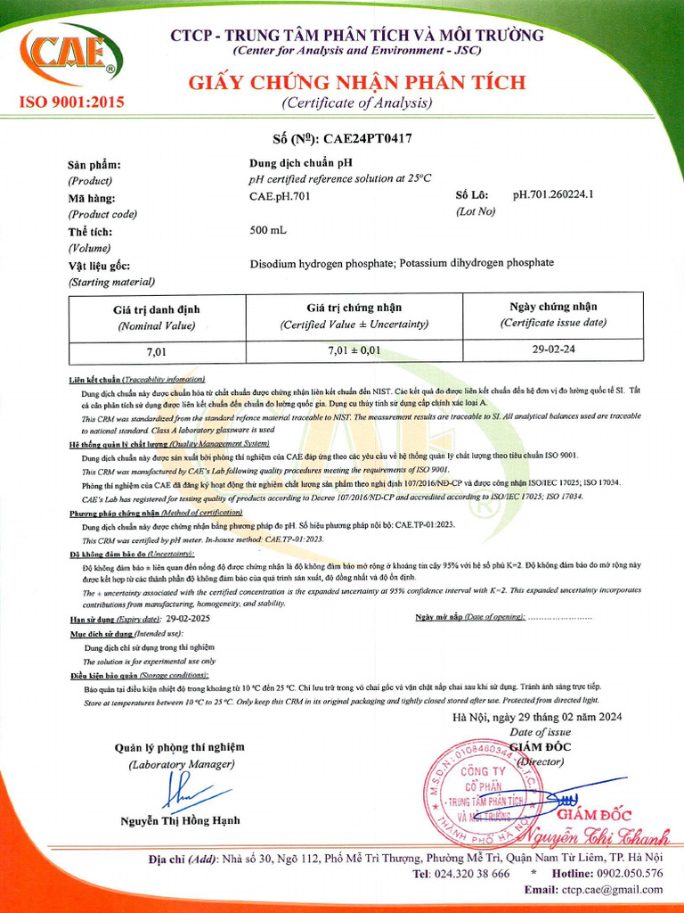 CoA Xin ĐK CTCP | PDF