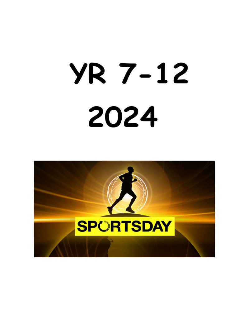 Sports Day Booklet - Student | PDF | Sports | Ball Games