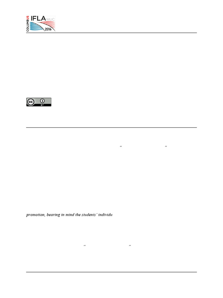 A Story of Inclusive Reading in Portugal School Libraries - IFLA | PDF