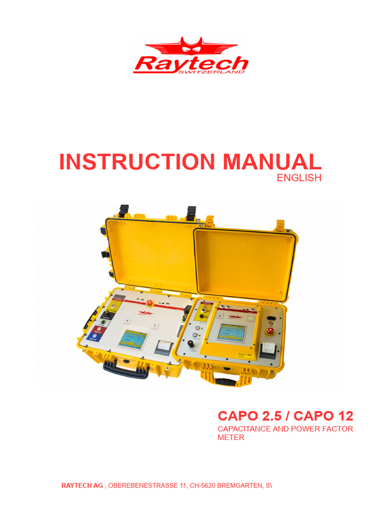 90315-1.40 - Instruction - Manual Raytech CAPO | PDF
