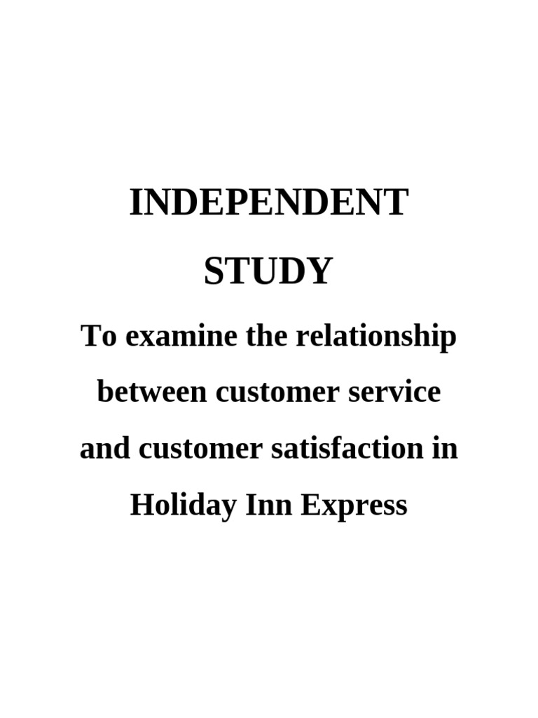 Independent Study 01 | PDF
