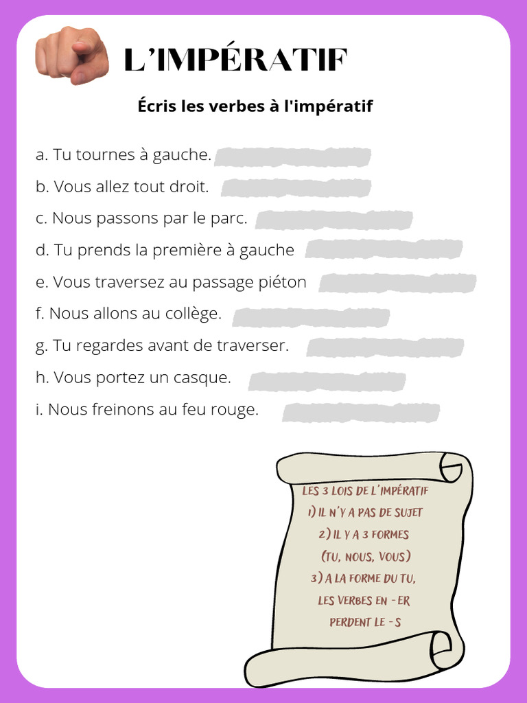 L'IMPÉRATIF | PDF