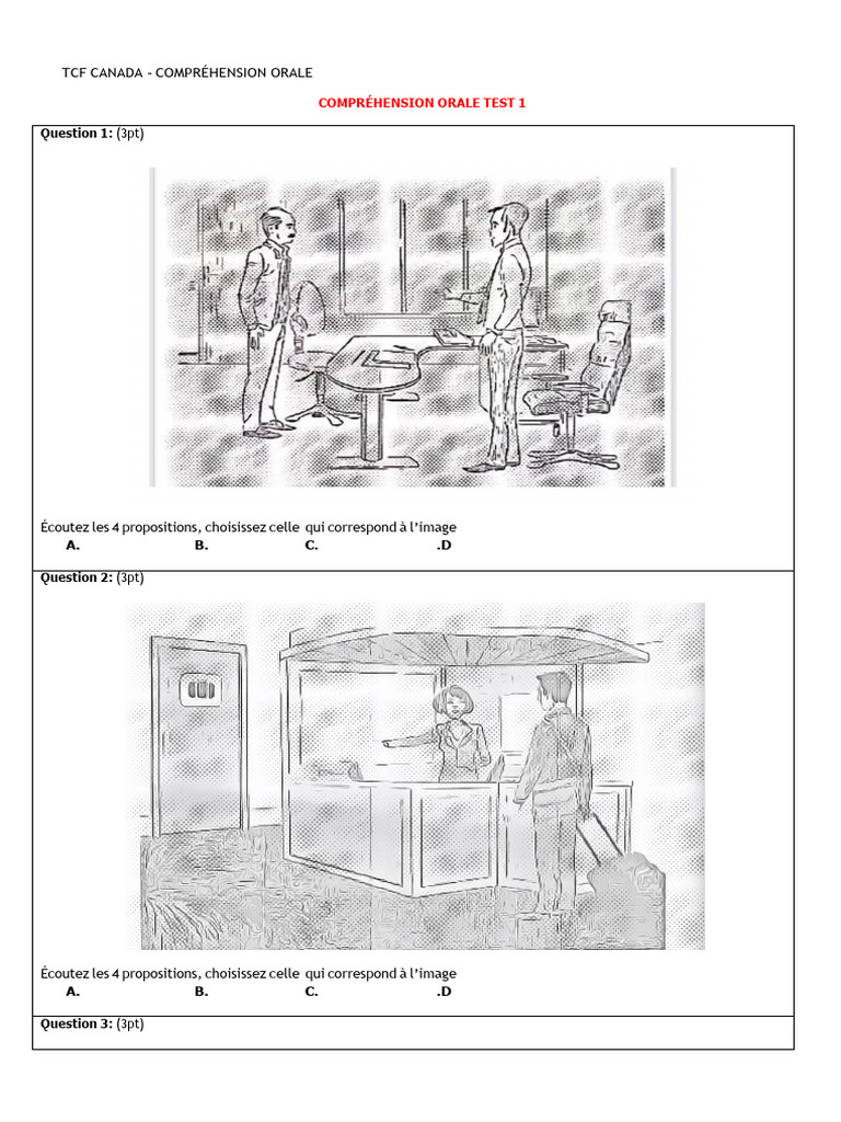 Comprehension Orale | PDF