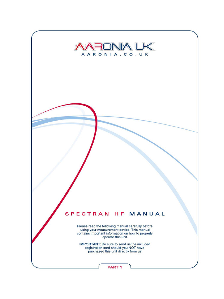 HF Manual 1 | PDF