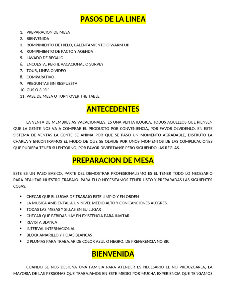 Pasos de La Linea | PDF