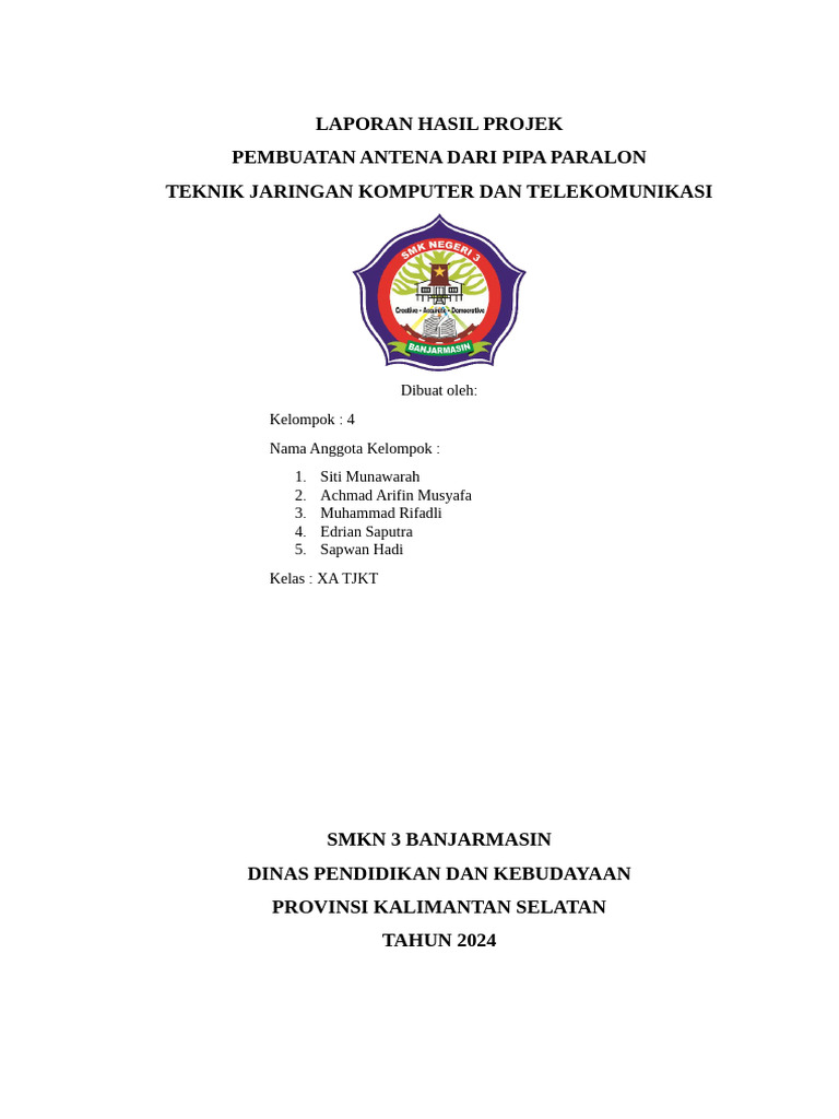Laporan Hasil Projek-2 | PDF