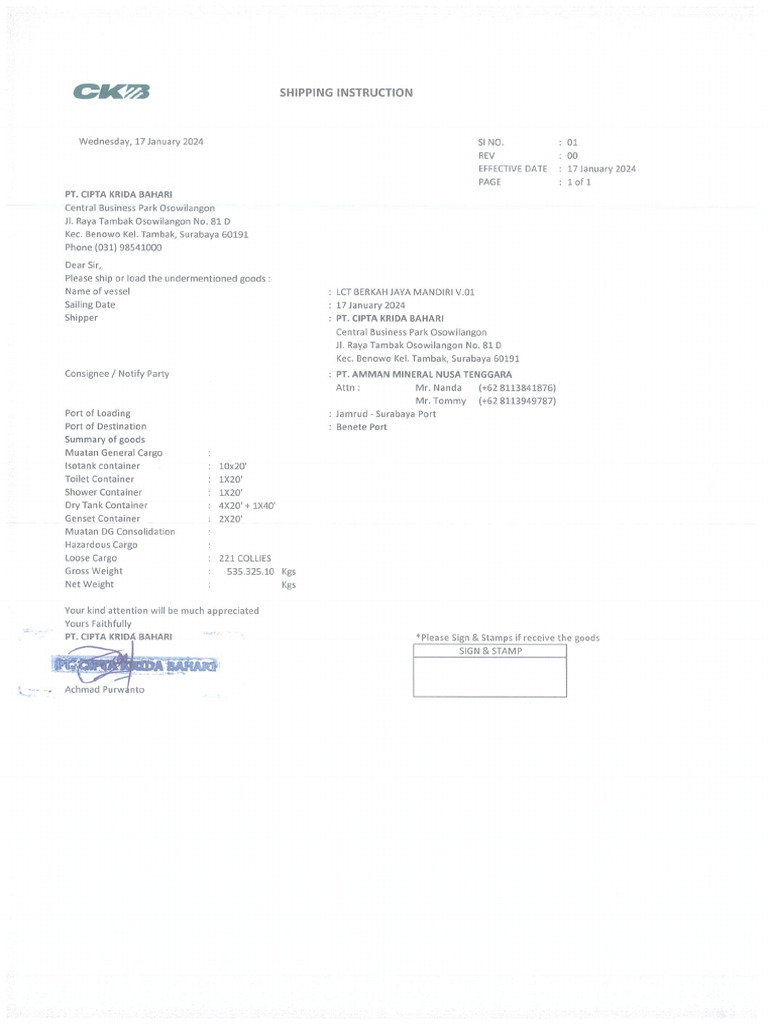 SI (Letter) LCT BJM V.01 | PDF