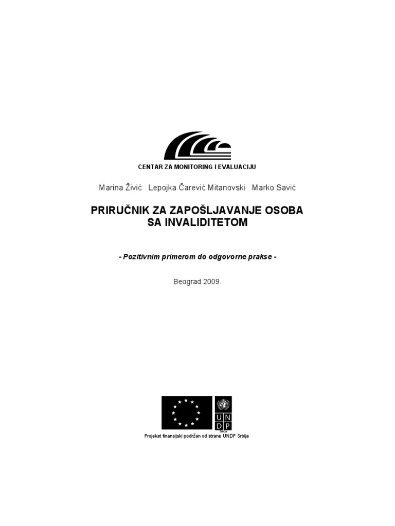 CME - Prirucnik Za Zaposljavanje OSI | PDF