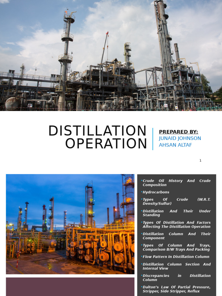 Distillation Operation | PDF