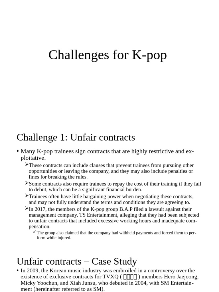Challenges For K-Pop | PDF
