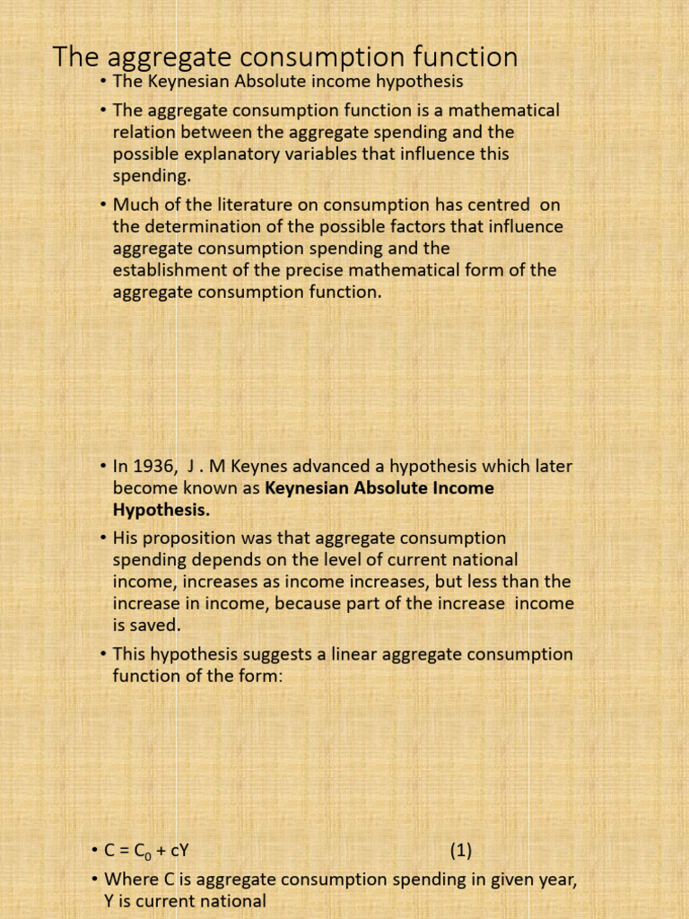 Aggregate Consumption 2022 | PDF | Consumption (Economics) | Business