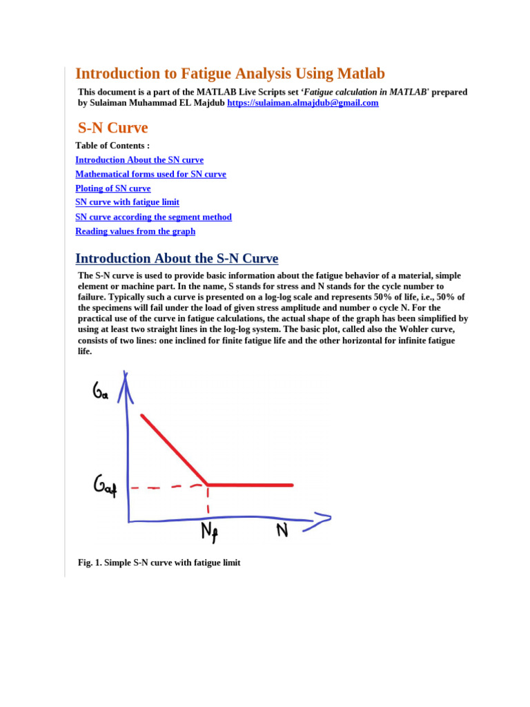 Introduction To Fatigue Analysis | PDF