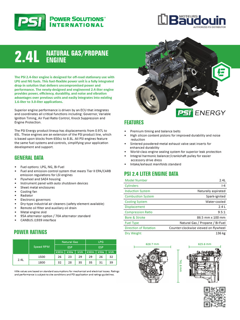 PSI-2.4L Specsheet RevA | PDF