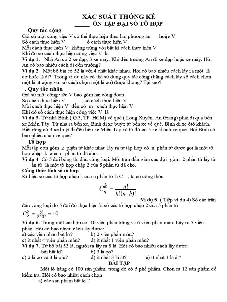 Bài giảng - XSTK - - 2024 - 2025-1 | PDF