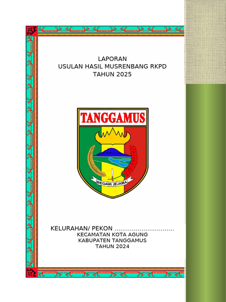 1 - Cover Musrenbang | PDF