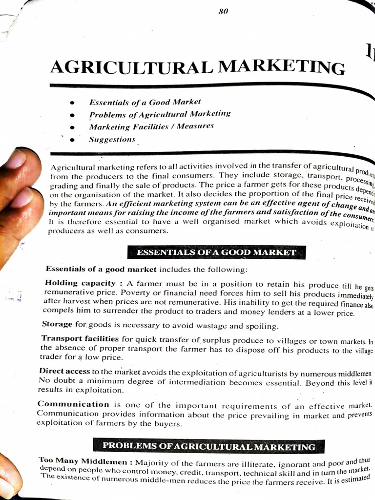 Agriculture Marketing | PDF