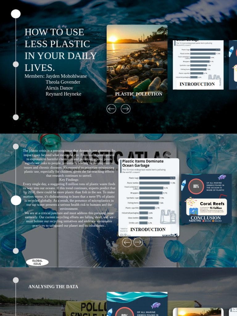 Plastic Pollution, Grade 7, Global Prespectives, PowerPoint | PDF ...