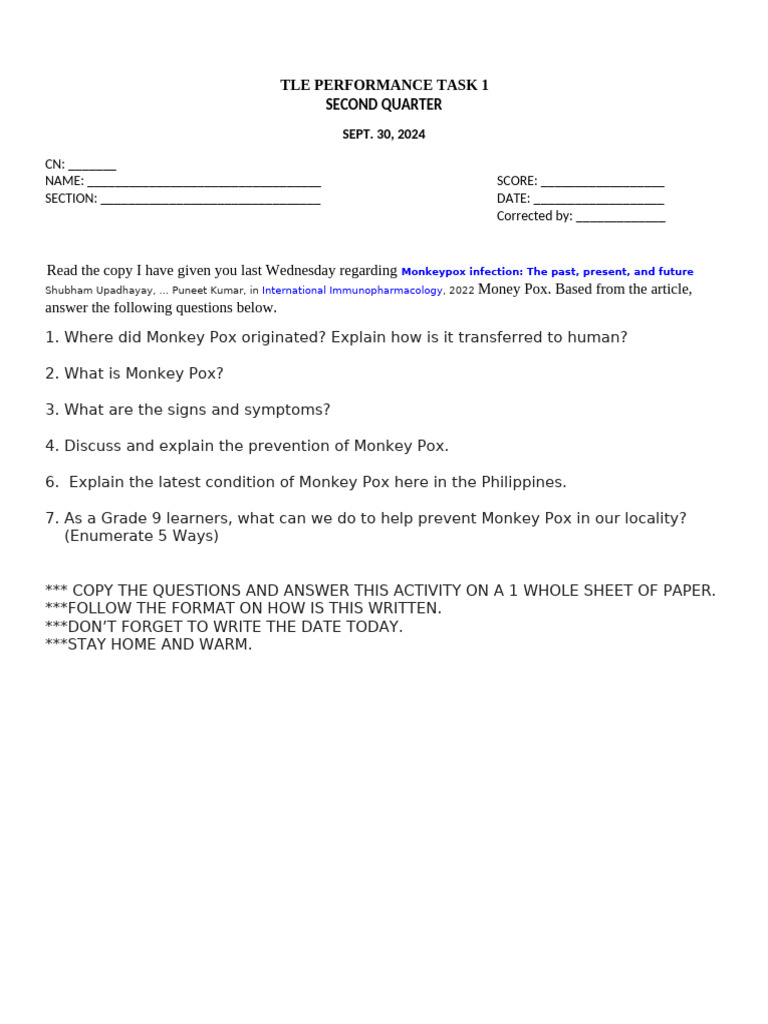 Tle Performance Task 1 1 | PDF