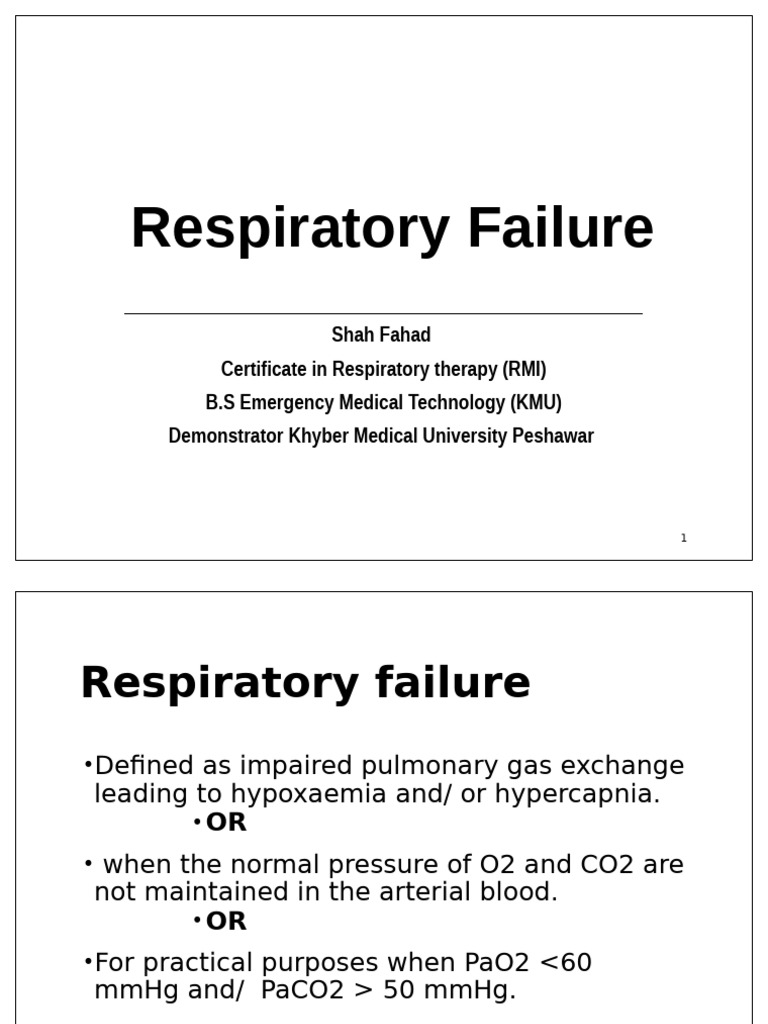Respiratory Failure | PDF | Breathing | Respiratory System