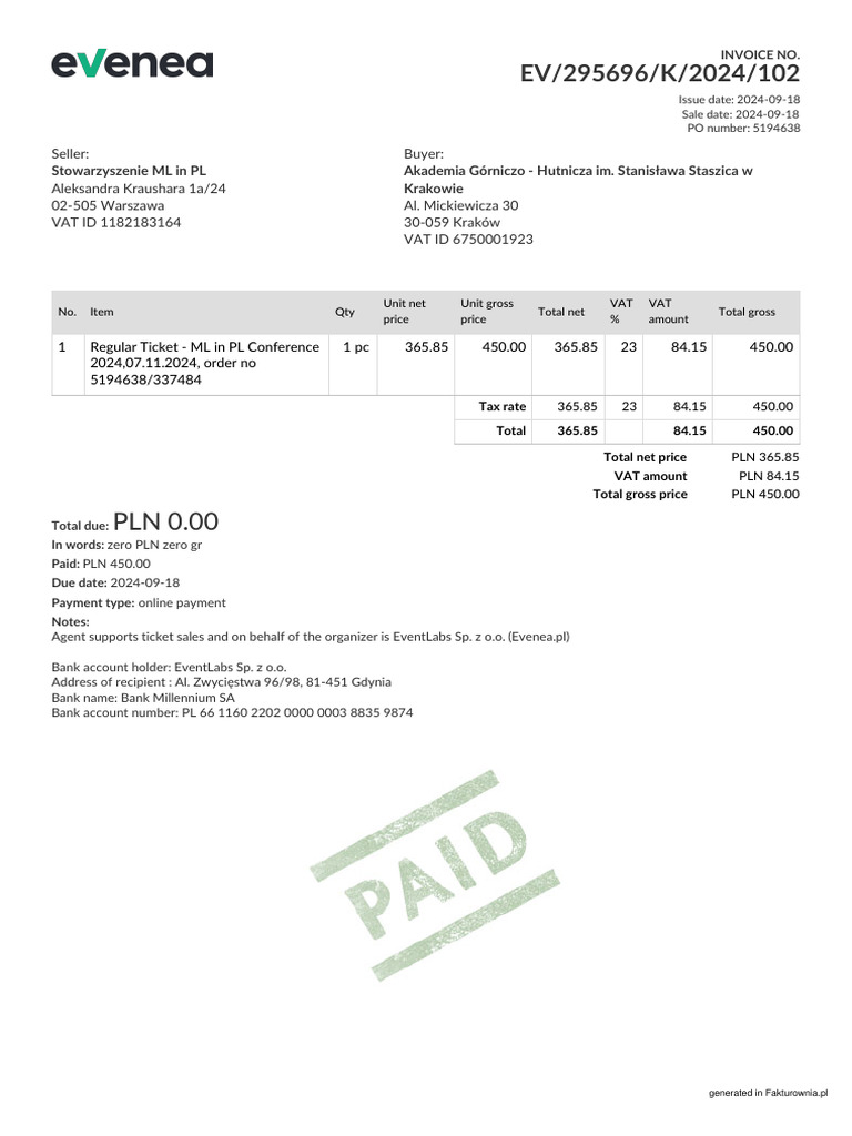 Faktura 5194638 | PDF