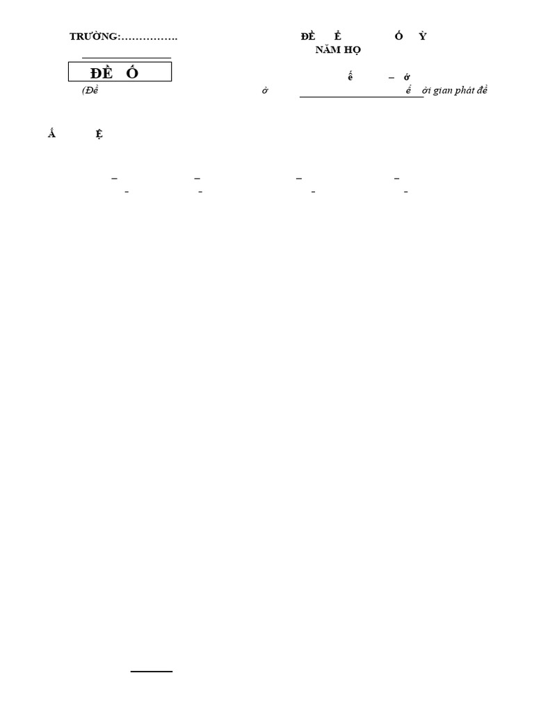 ĐỀ 3 LỚP 10 CK2 | PDF