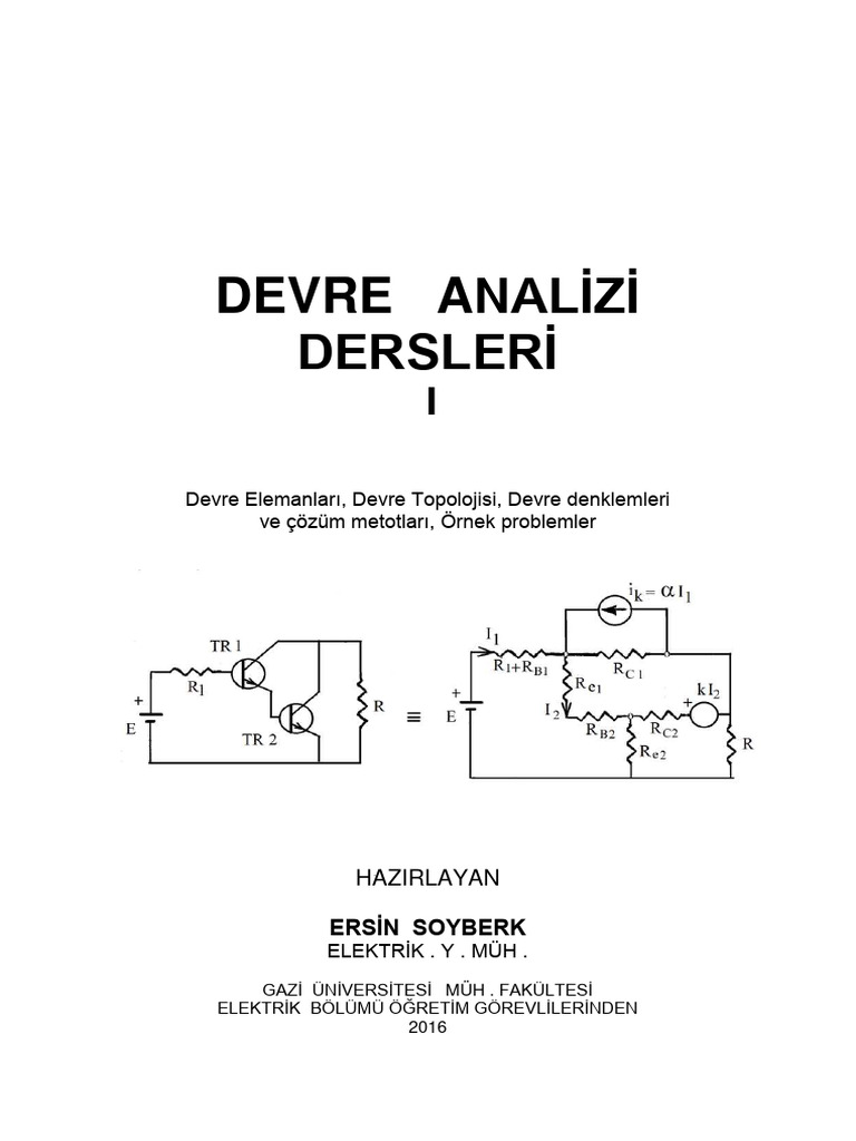 Devre Analizi Dersleri | PDF