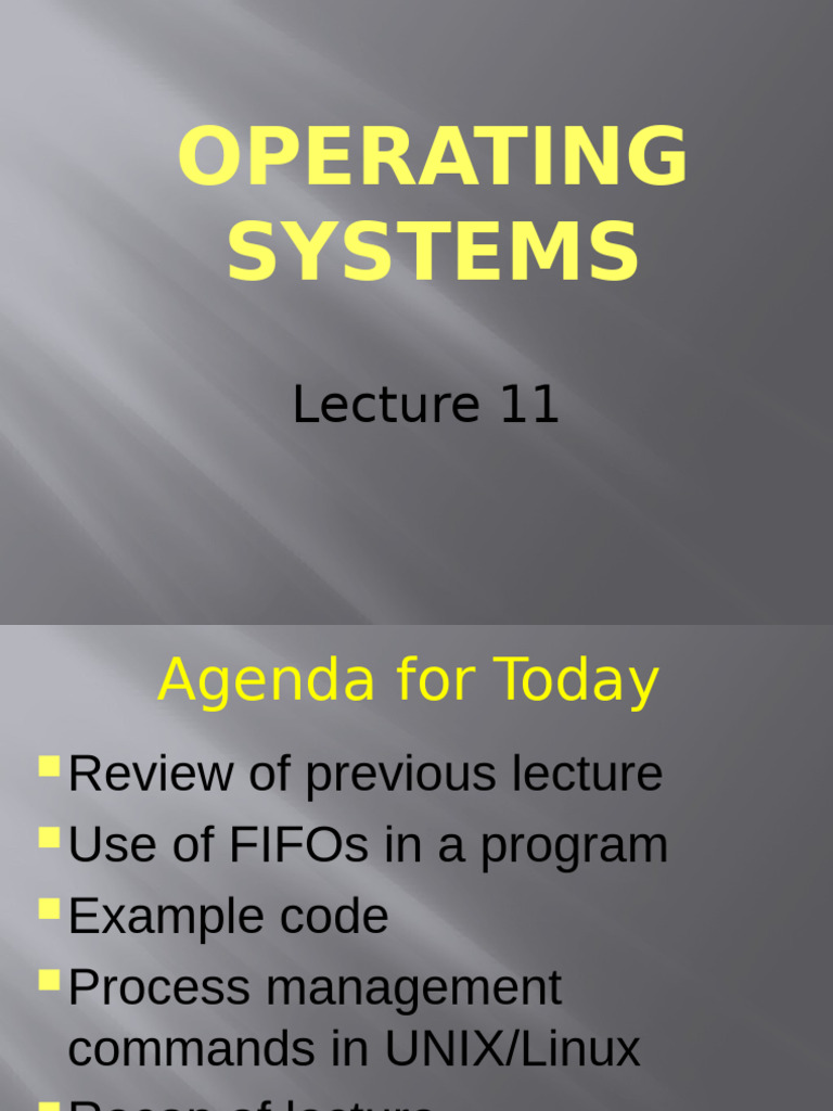 Operating Systems 11 | PDF